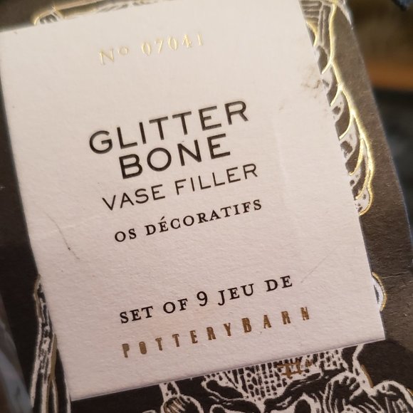 Pottery Barn | Holiday | Pottery Barn Halloween Glitter Bone Vase ...